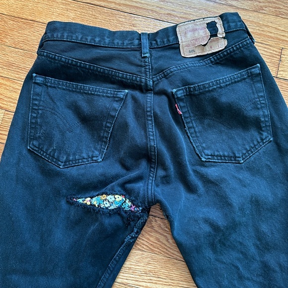 Levi's | Jeans | Vintage Levis 5s With Custom Embroidery | Poshmark